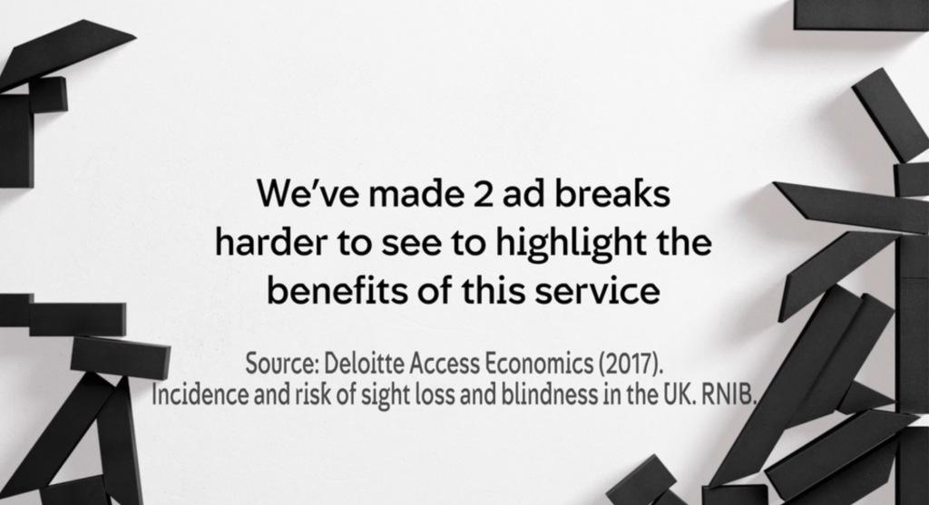 Channel 4 teams up with the RNIB and 6 major advertisers to promote ...